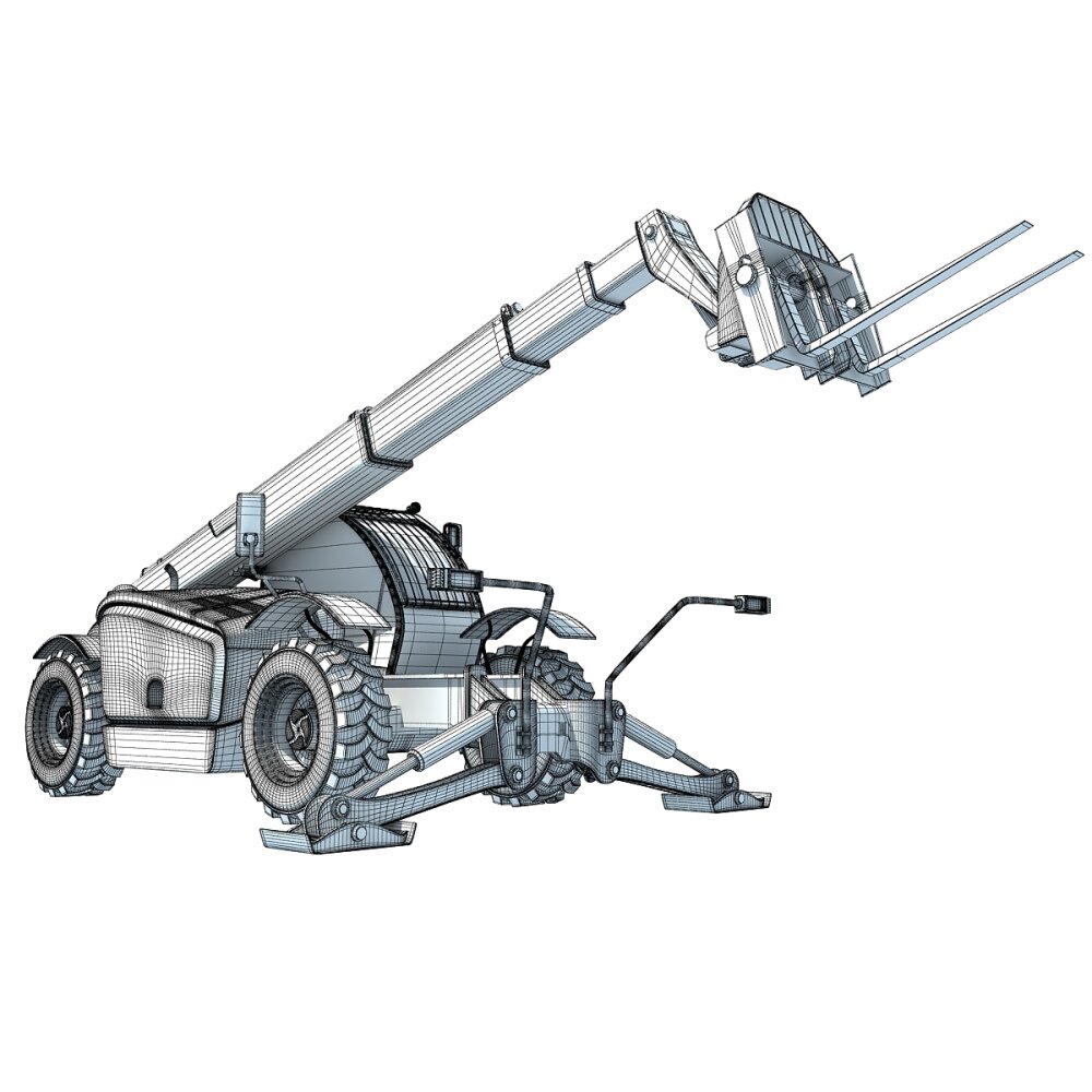 Case Telescopic Handler 3D model - Download Tractor on 3DModels.org