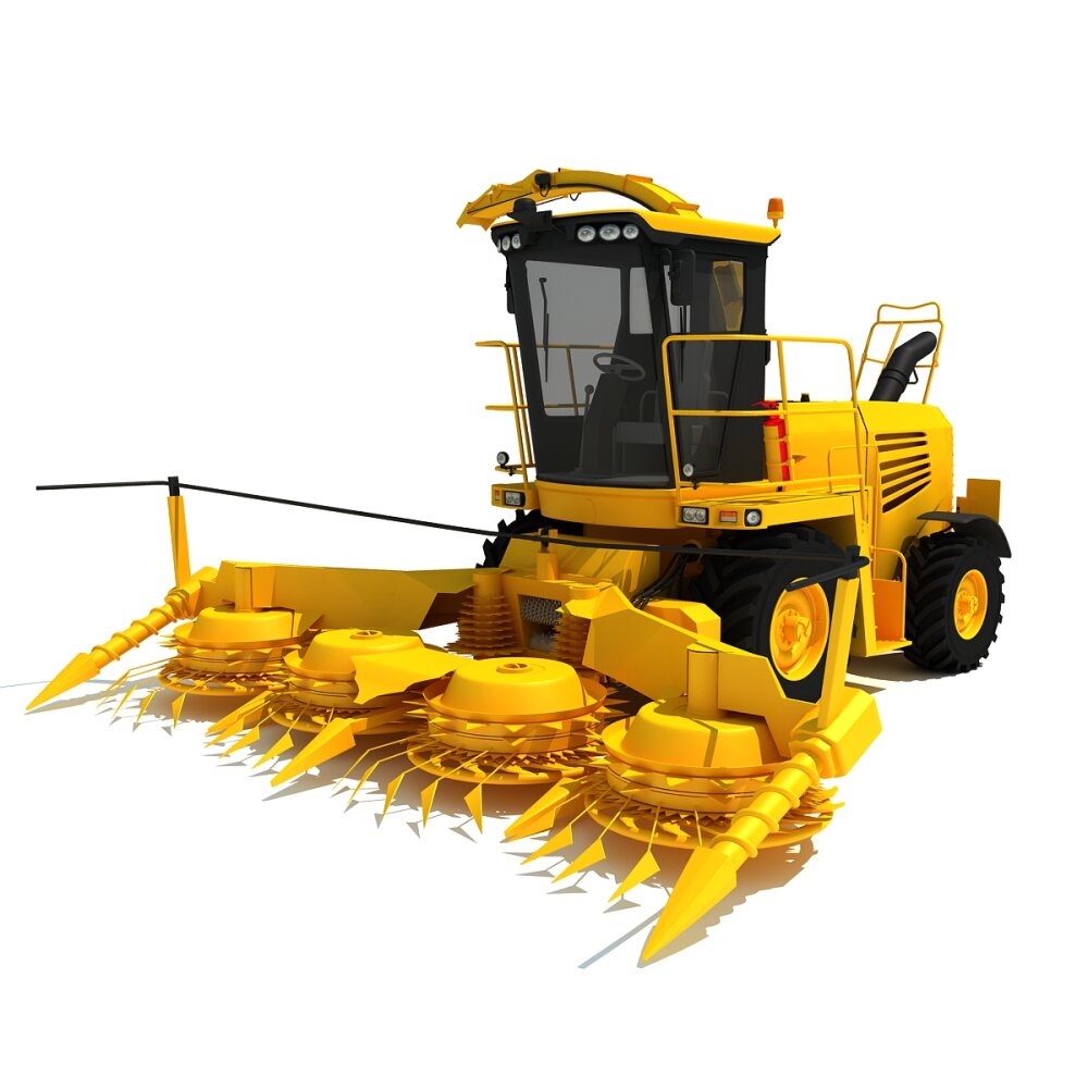 Forage Harvester 3D model - Download Tractor on 3DModels.org