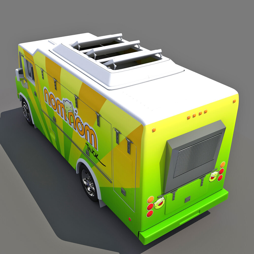 Gmc Savana Van Food Truck 3D model - Download Truck on 3DModels.org