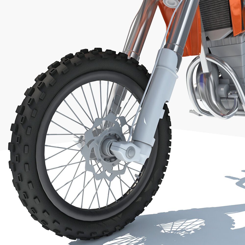 Ktm Motocross Bike 3D model - Download Motorcycle on 3DModels.org