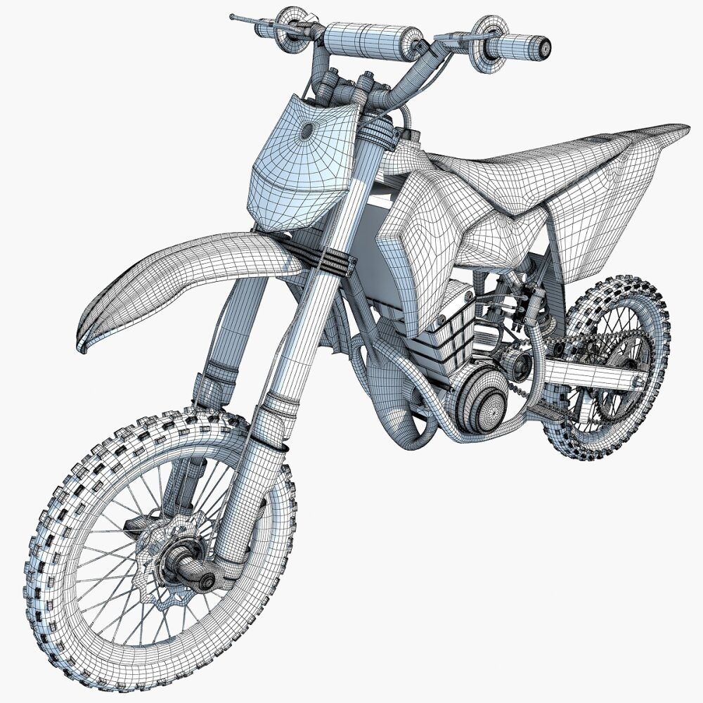 Ktm Motocross Bike 3D model - Download Motorcycle on 3DModels.org