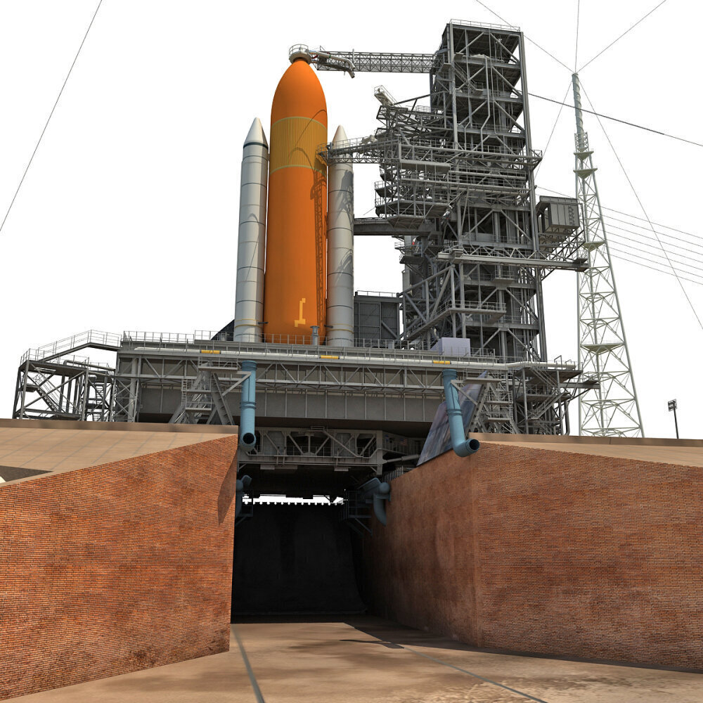 Nasa Launch Complex 39b 3D model - Download Infrastructure Buildings on ...