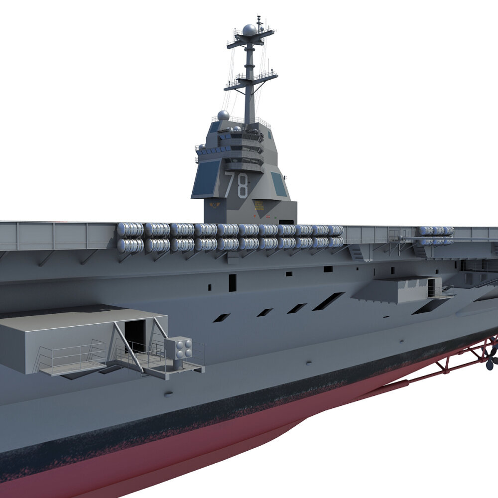 Uss Gerald R. F Aircraft Carrier Cvn-78 3D model - Download Warship on ...