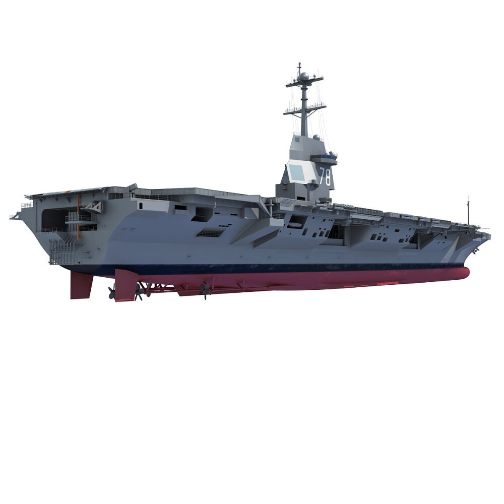 Uss Gerald R. F Aircraft Carrier Cvn-78 3D model - Download Warship on ...