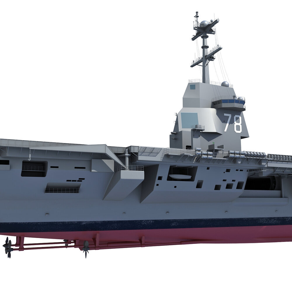 Uss Gerald R. F Aircraft Carrier Cvn-78 3D model - Download Warship on ...