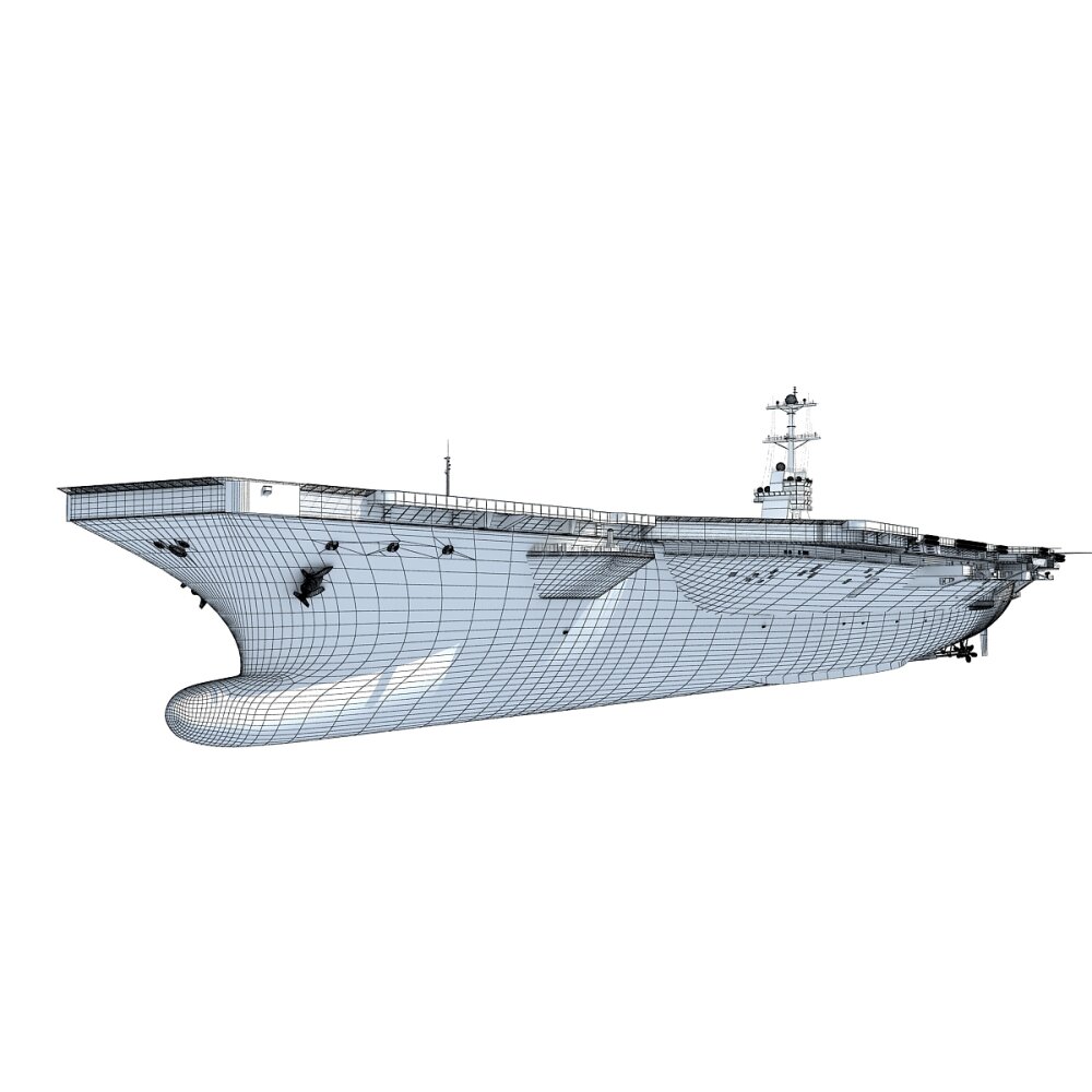 Uss Gerald R. F Aircraft Carrier Cvn-78 3D model - Download Warship on ...