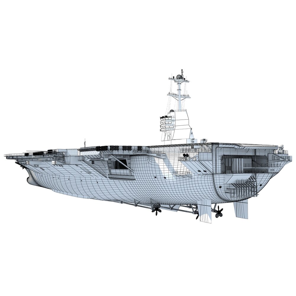 Uss Gerald R. F Aircraft Carrier Cvn-78 3D model - Download Warship on ...