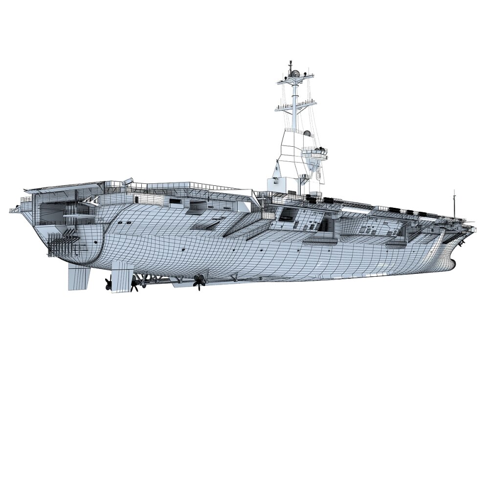 Uss Gerald R. F Aircraft Carrier Cvn-78 3D model - Download Warship on ...