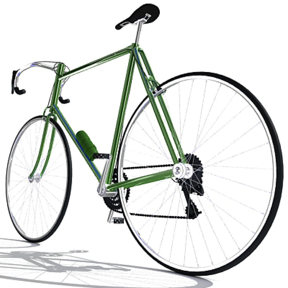 Green Bicycle 3D model - Download Bicycle on 3DModels.org