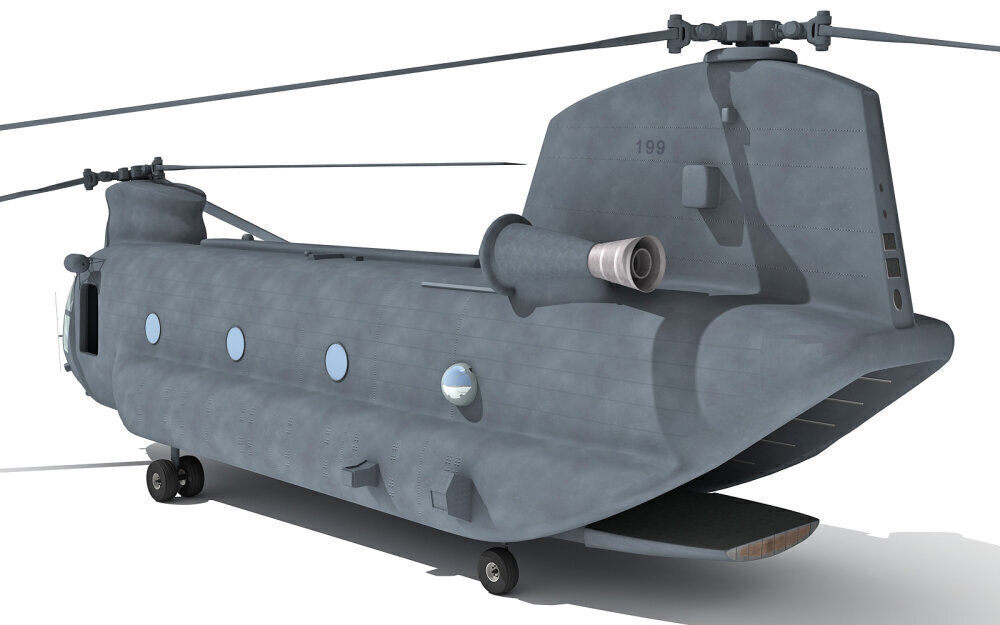 Chinook Helicopter 3D model - Download Helicopter on 3DModels.org