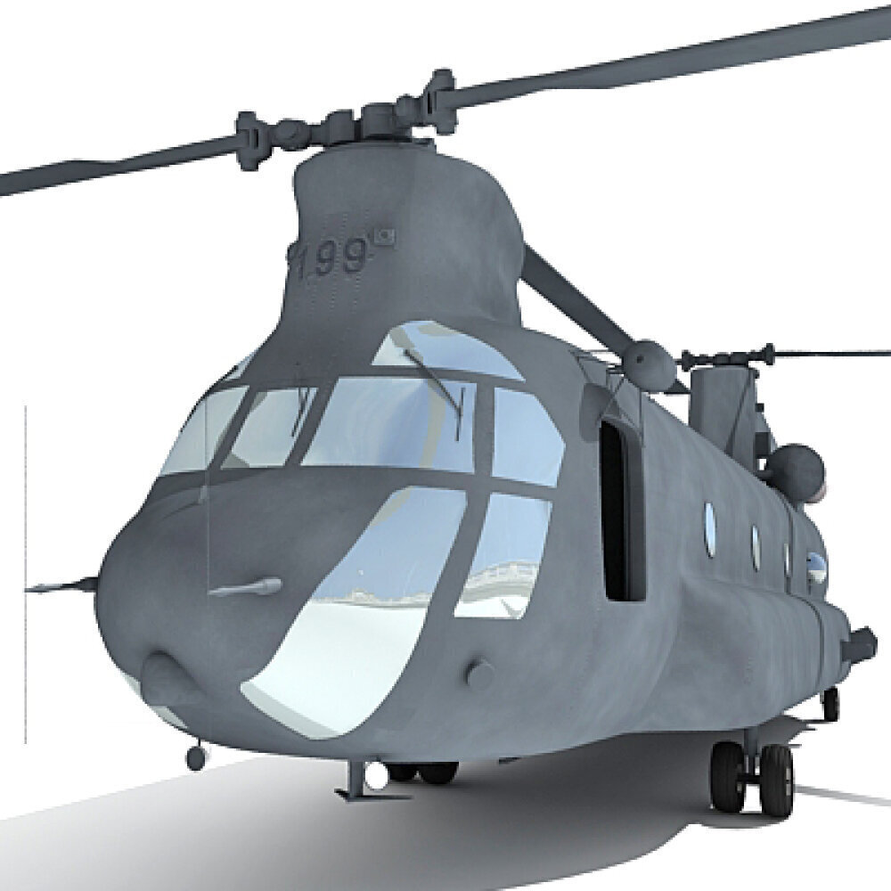 Chinook Helicopter 3D model - Download Helicopter on 3DModels.org