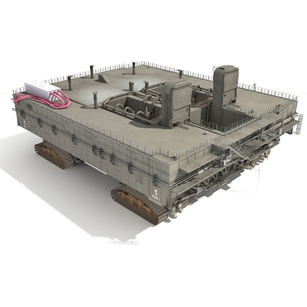 NASA Crawler Andmobile Launch Platform 3D model - Download ...