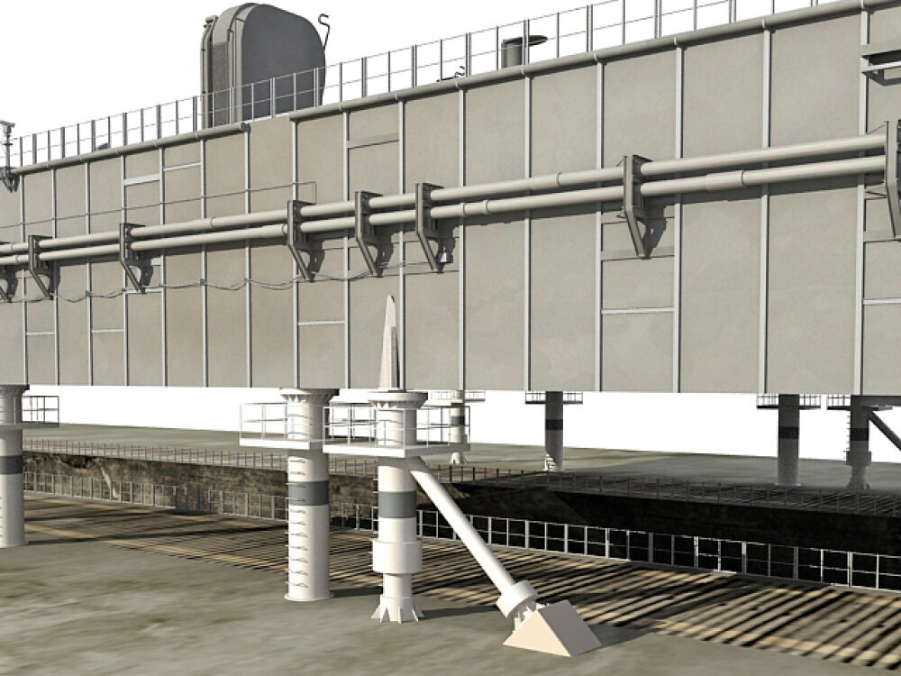 NASA Mobile Launch Platform 3D model - Download Infrastructure ...
