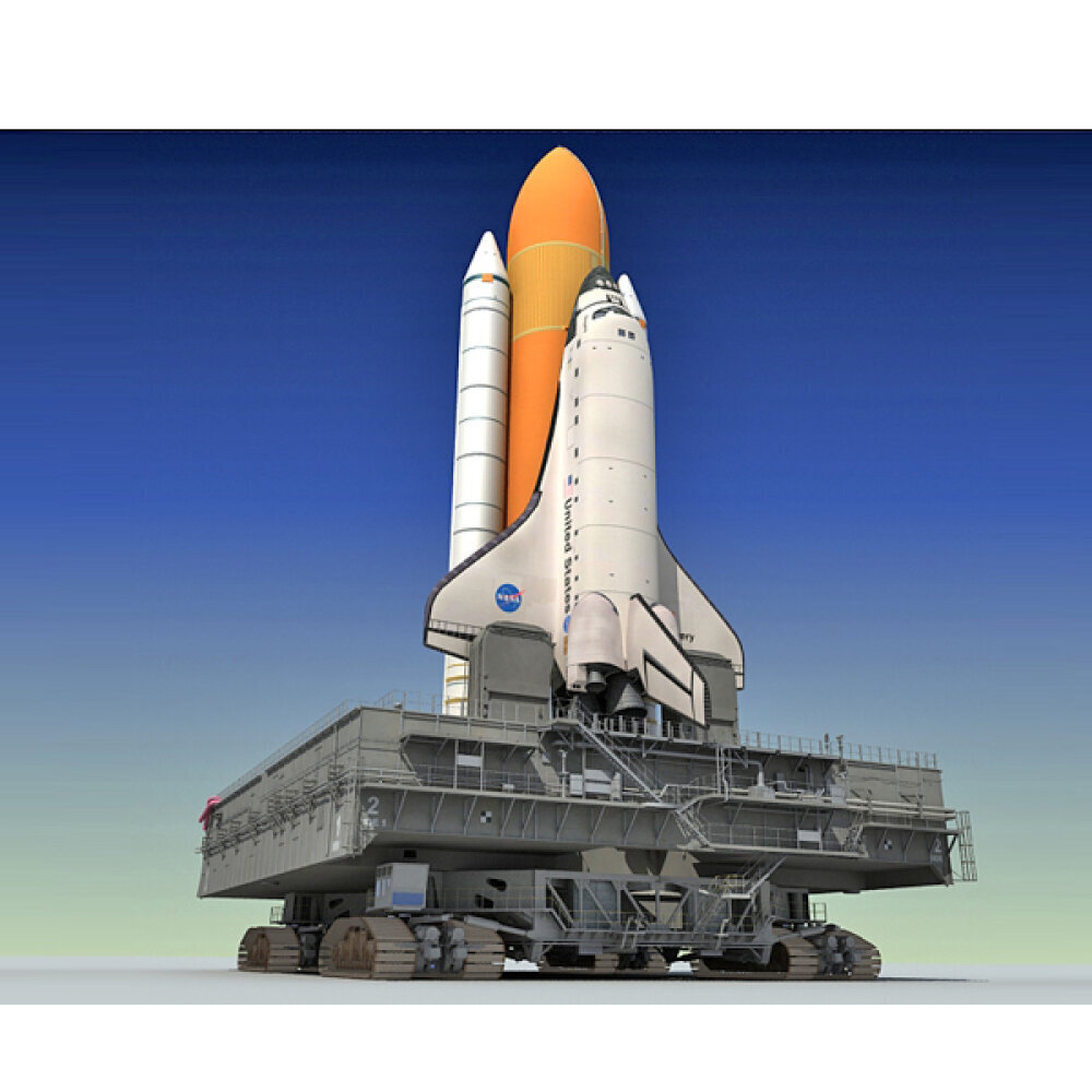 Nasa Shuttle Launch Pad 3D model - Download Infrastructure Buildings on ...