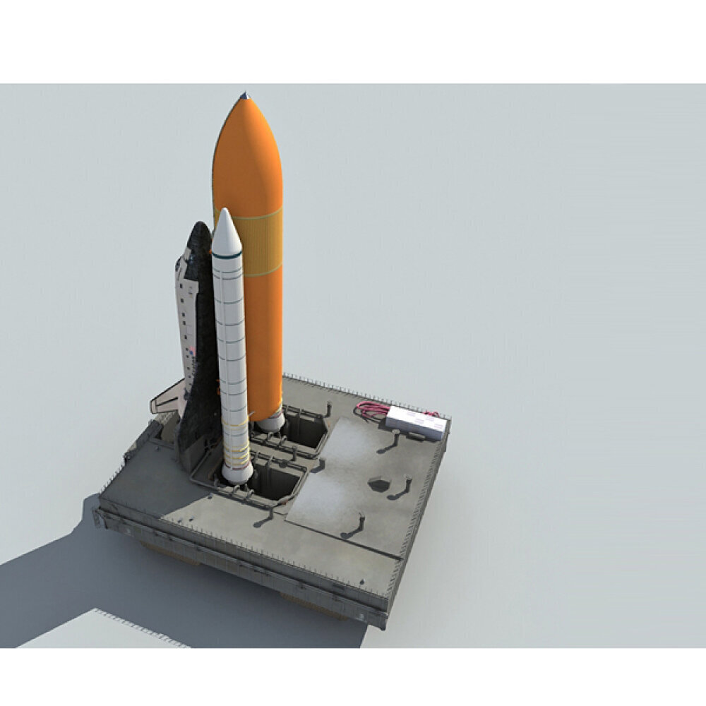 Nasa Shuttle Launch Pad 3D model - Download Infrastructure Buildings on ...