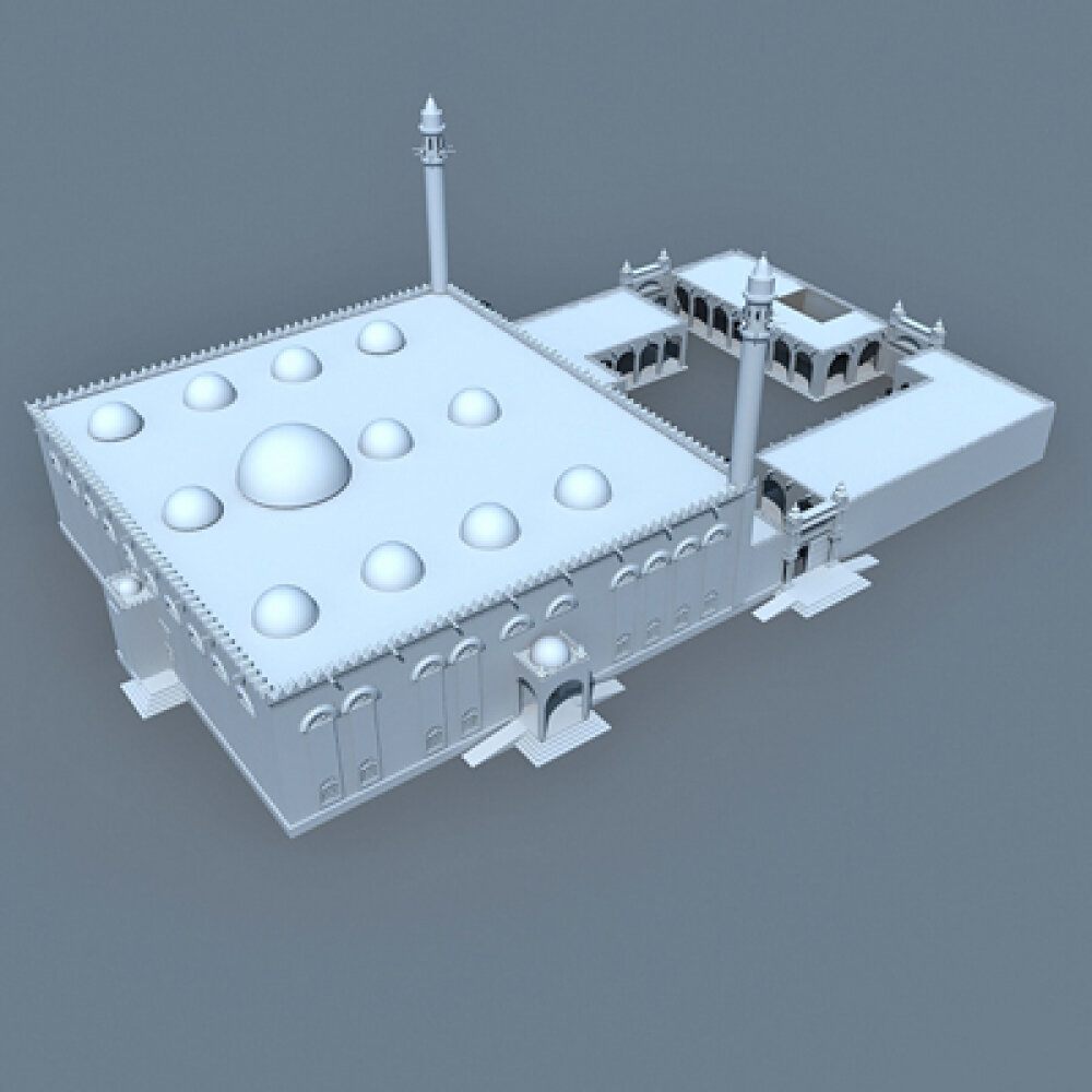 Arabic Islam Mosque 3D 모델 - 다운로드 건축물 on 3DModels.org