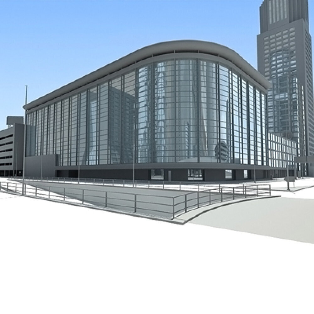 Main Street 3D 모델 - 다운로드 도시 건 on 3DModels.org