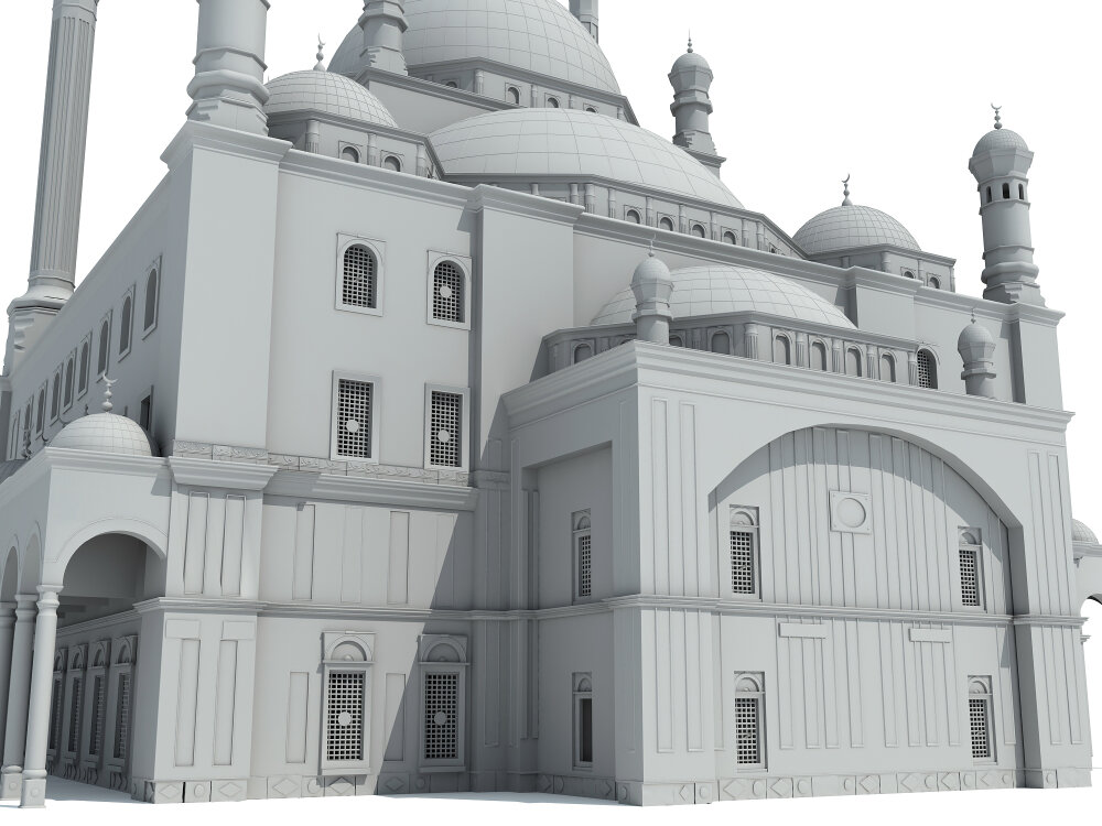 Mosque Of Muhammad Ali 3D 모델 - 다운로드 건축물 on 3DModels.org