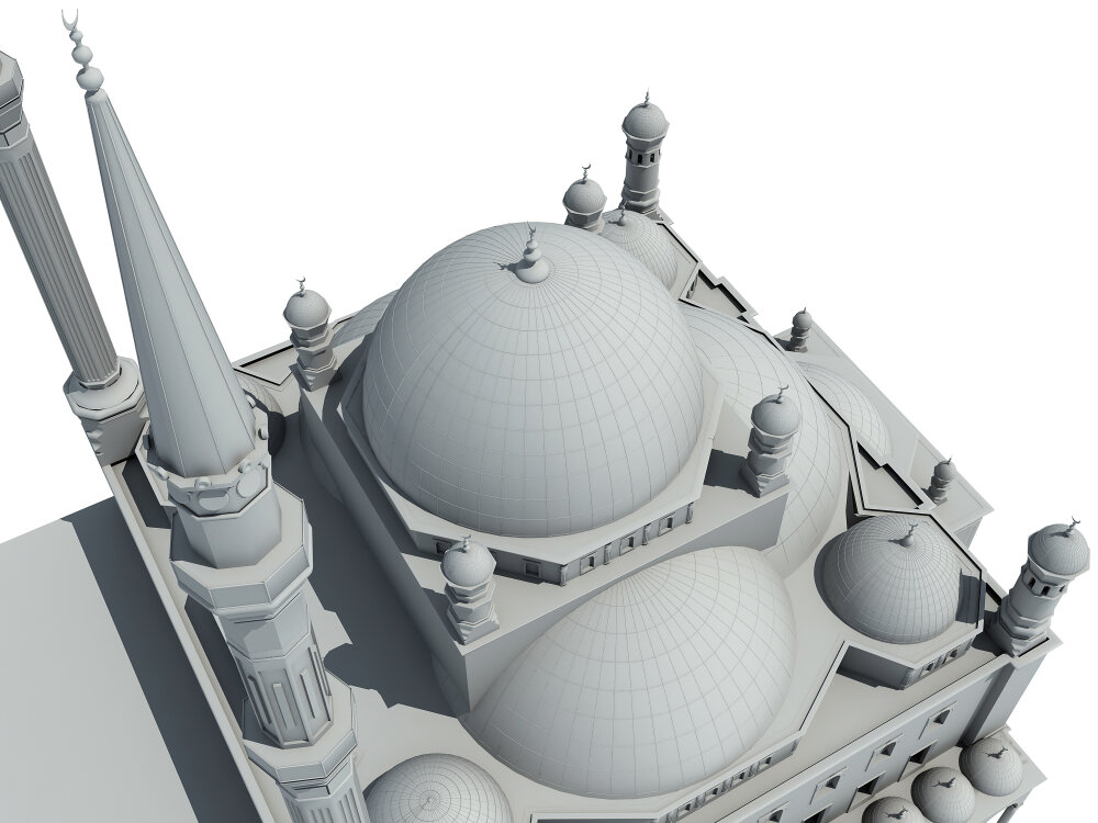 Mosque Of Muhammad Ali 3D 모델 - 다운로드 건축물 on 3DModels.org
