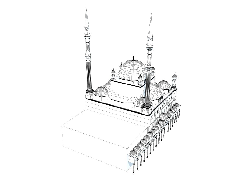 Mosque Of Muhammad Ali 3D model - Download Buildings on 3DModels.org
