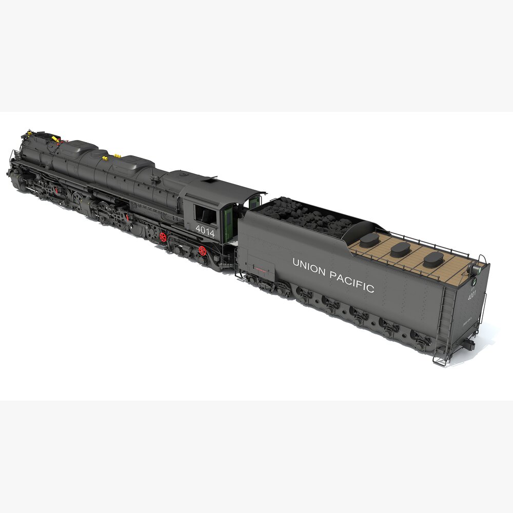 Union Pacific Big Boy Steam Locomotive 4014 3D model - Download ...