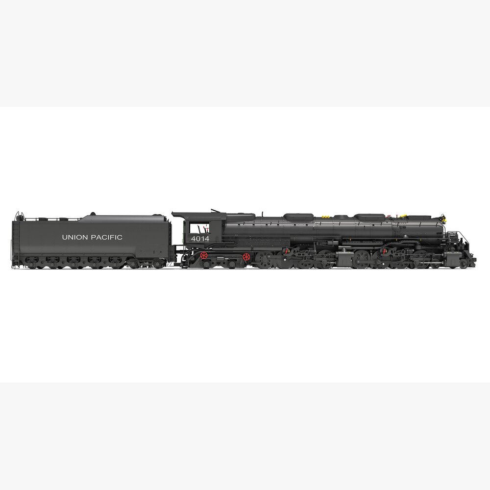 Union Pacific Big Boy Steam Locomotive 4014 3D model - Download ...