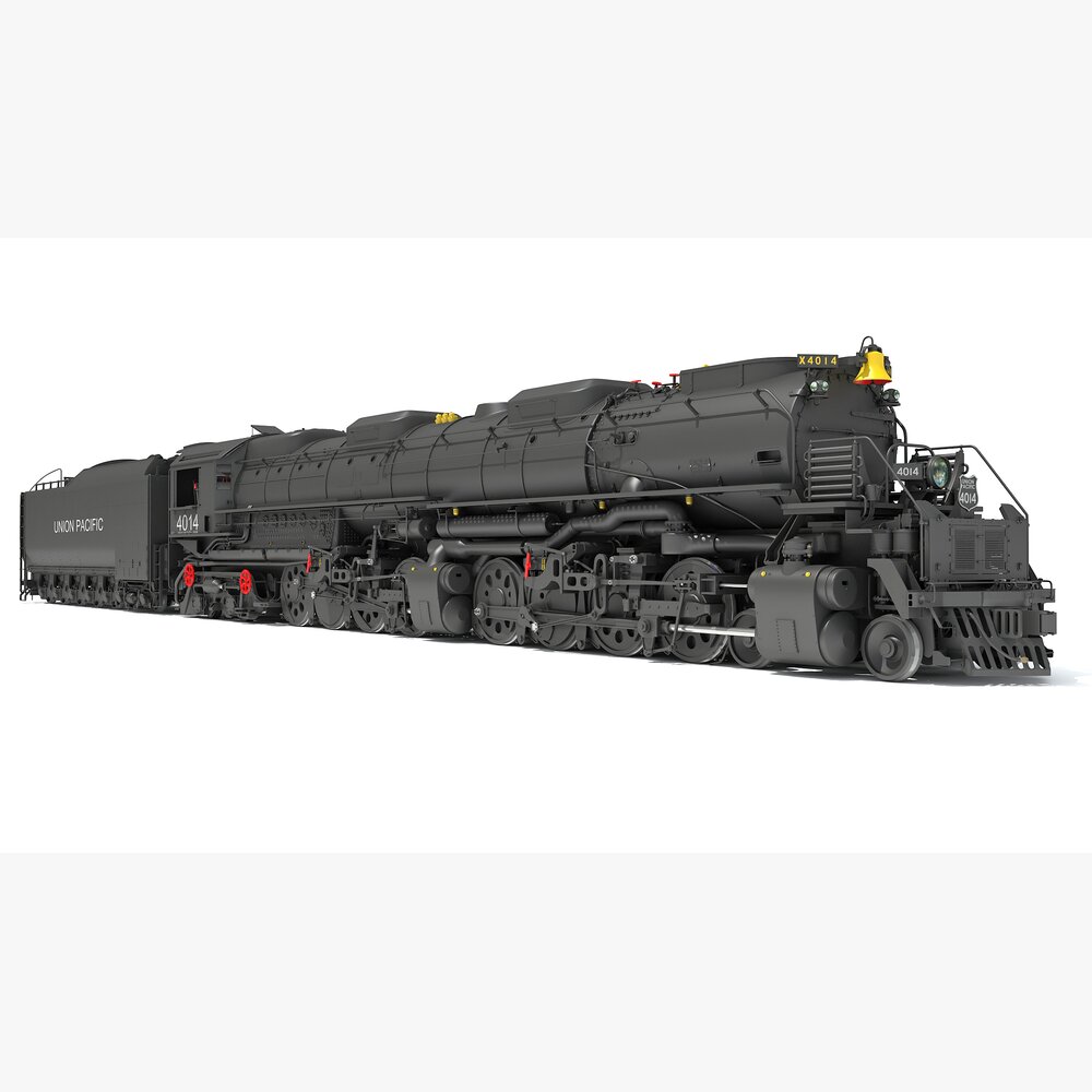 Union Pacific Big Boy Steam Locomotive 4014 3D model - Download ...