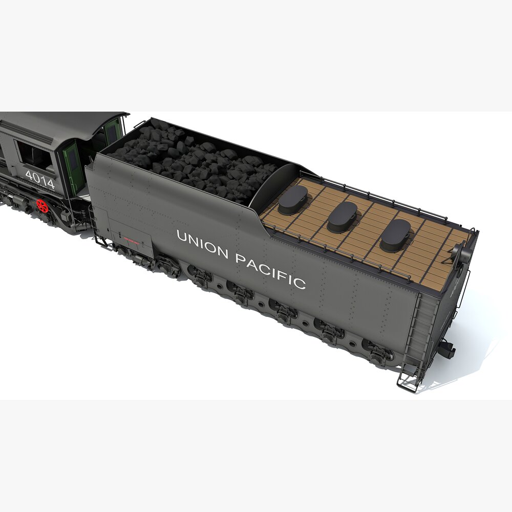 Union Pacific Big Boy Steam Locomotive 4014 3D model - Download ...