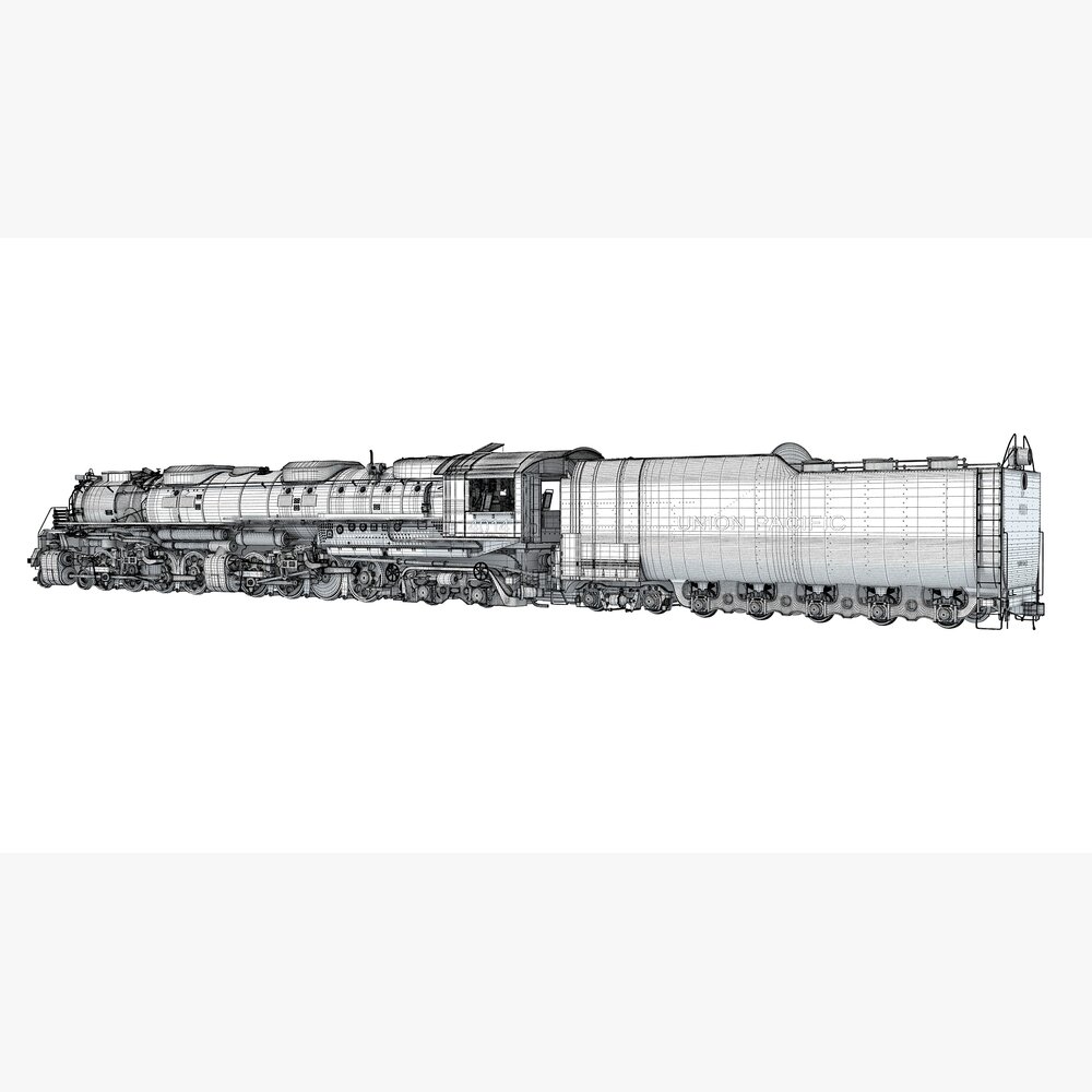 Union Pacific Big Boy Steam Locomotive 4014 3D model - Download ...
