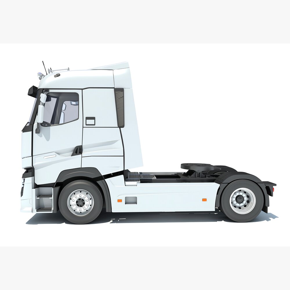 Semi-Truck with High Roof Cab 3D model - Download Truck on 3DModels.org