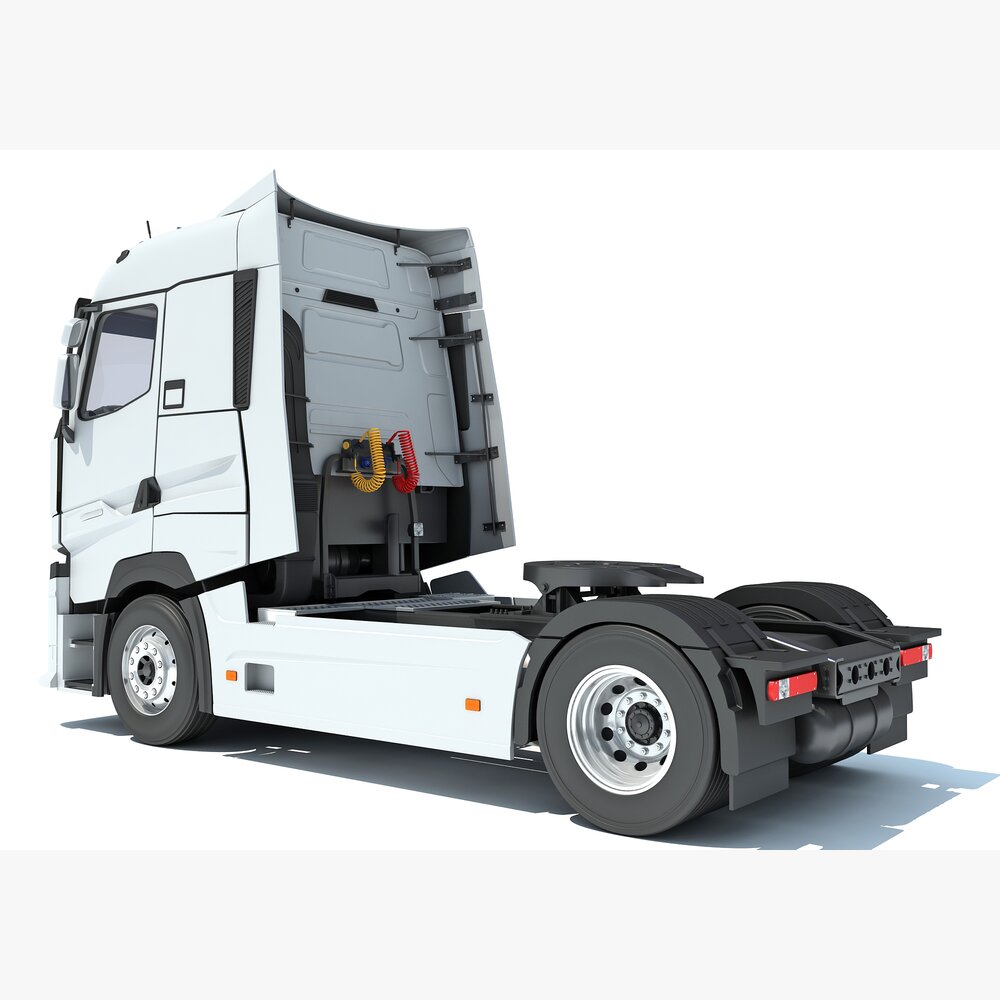 Semi-Truck with High Roof Cab 3D model - Download Truck on 3DModels.org