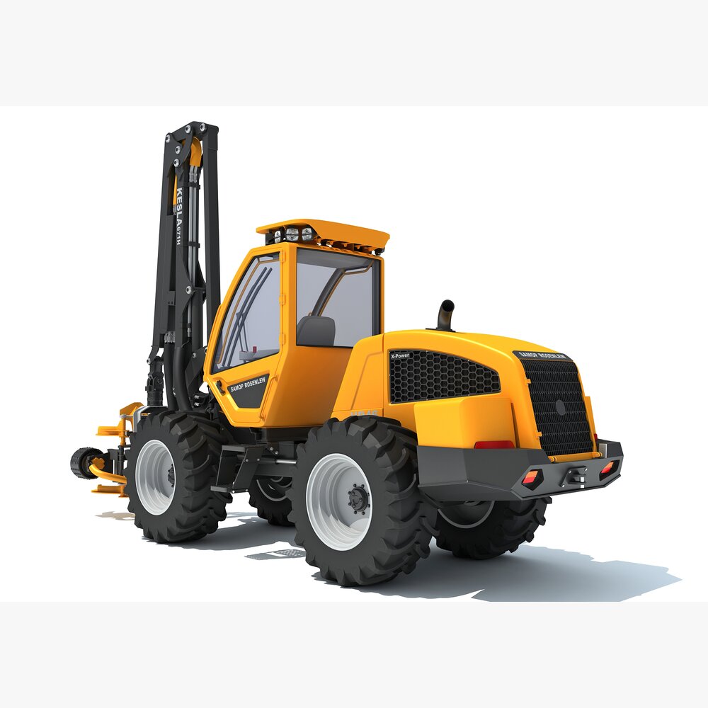 Sampo Forest Machine 3D model - Download Tractor on 3DModels.org