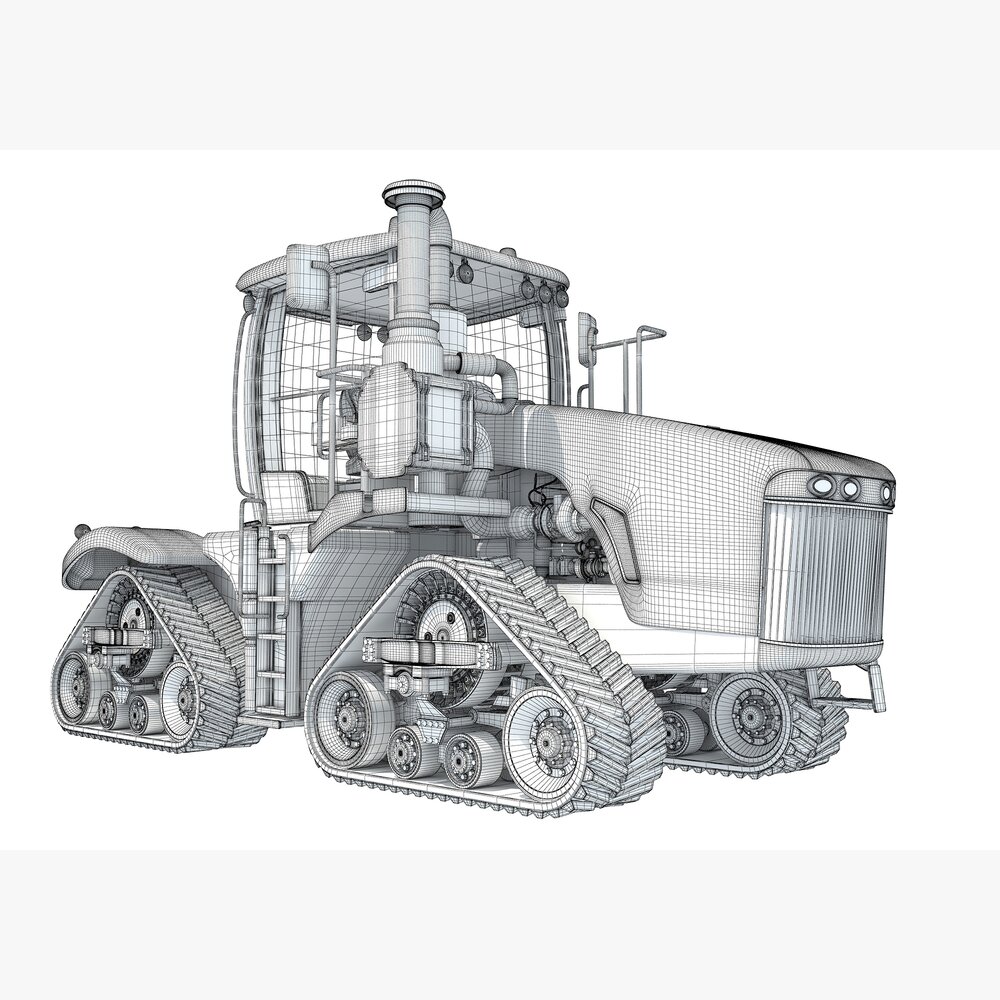 Track Tractor 3D model - Download Tractor on 3DModels.org