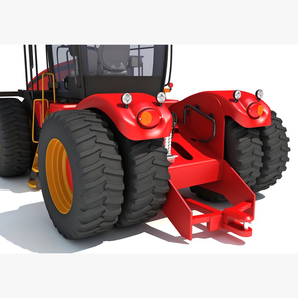Versatile Wheeled Articulated Tractor 3D model - Download Tractor on ...