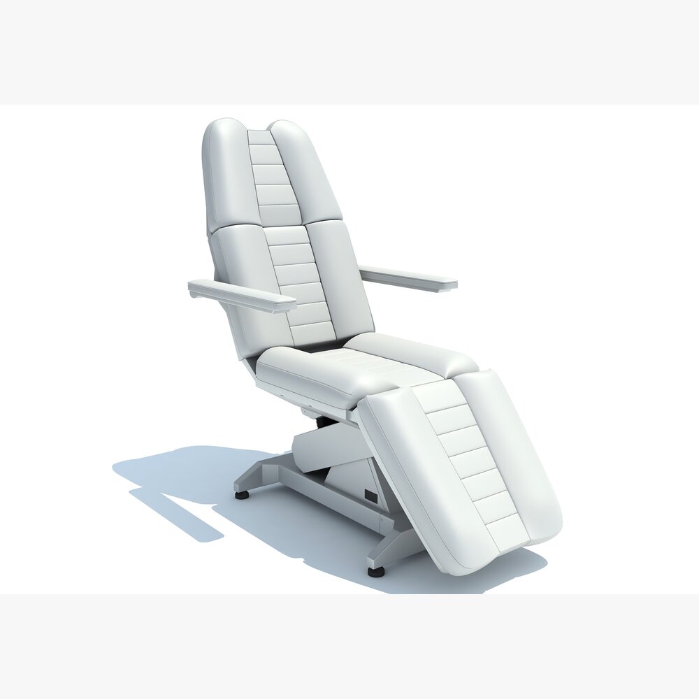 Silla de Examen Médico Blanca Ajustable Modelo 3D - Descargar Medical ...