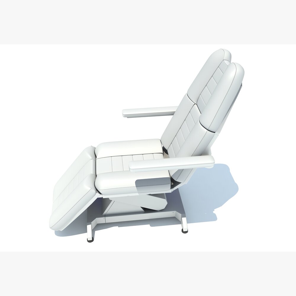 Silla de Examen Médico Blanca Ajustable Modelo 3D - Descargar Medical ...