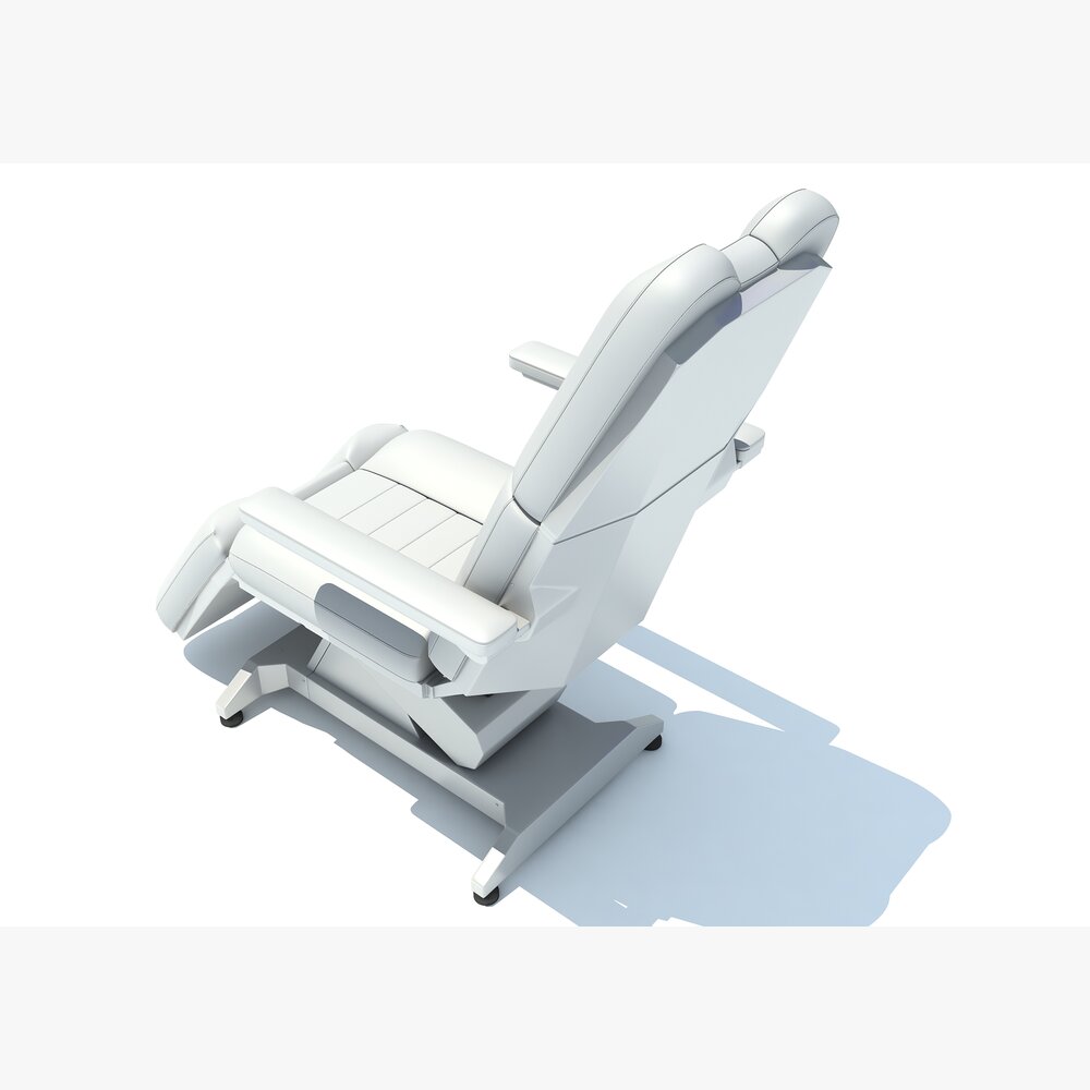 Silla de Examen Médico Blanca Ajustable Modelo 3D - Descargar Medical ...