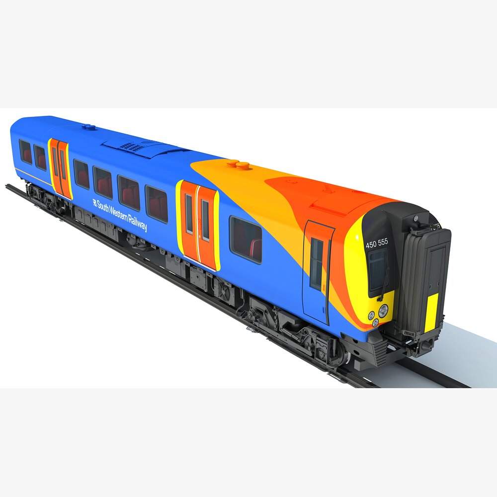 British Train 3D model - Download Passenger train on 3DModels.org