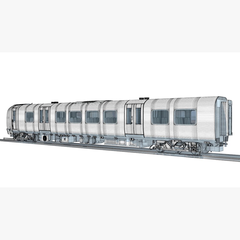 British Train 3D model - Download Passenger train on 3DModels.org