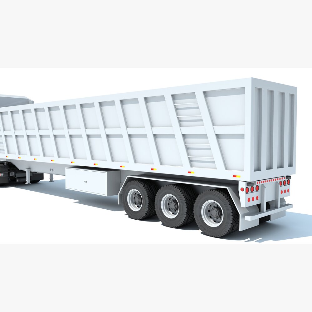 Truck with Haul Tipper Trailer 3D model - Download Truck on 3DModels.org