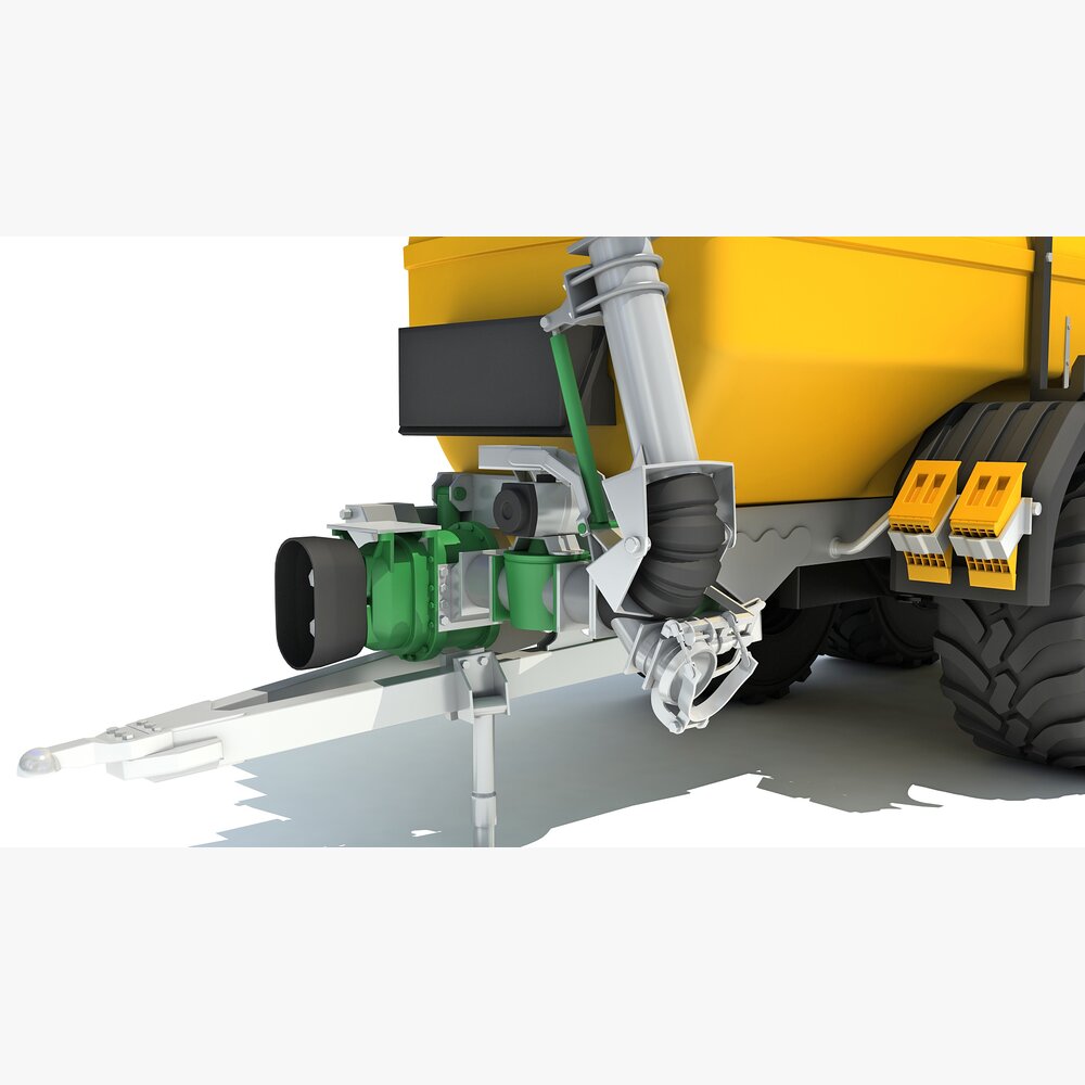 Farm Irrigation And Fertilizer Tanker Trailer 3D model - Download ...