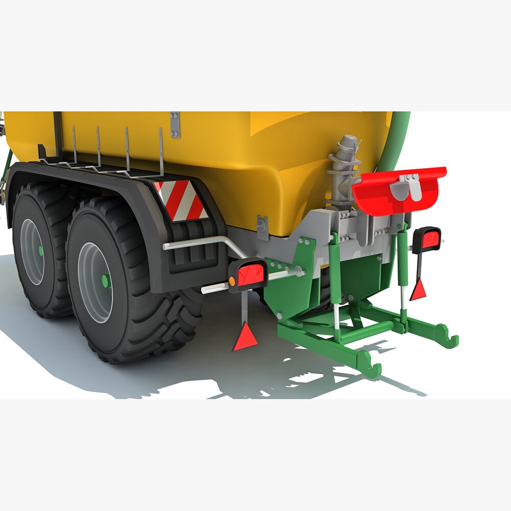 Farm Irrigation And Fertilizer Tanker Trailer 3D model - Download ...