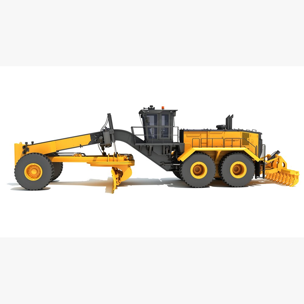 Motor Grader 3D model - Download Tractor on 3DModels.org
