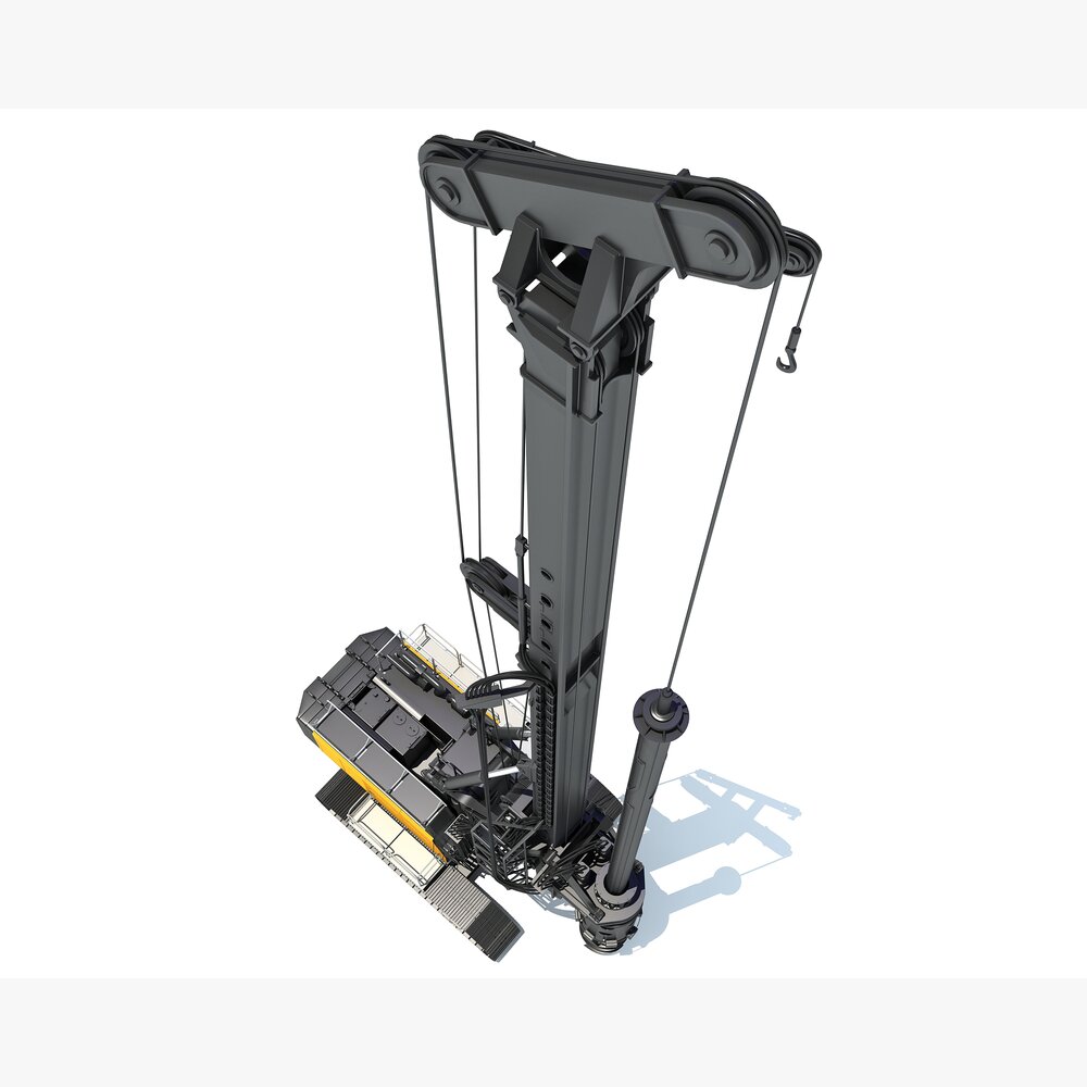 Rotary Drilling Rig 3D model - Download Tractor on 3DModels.org
