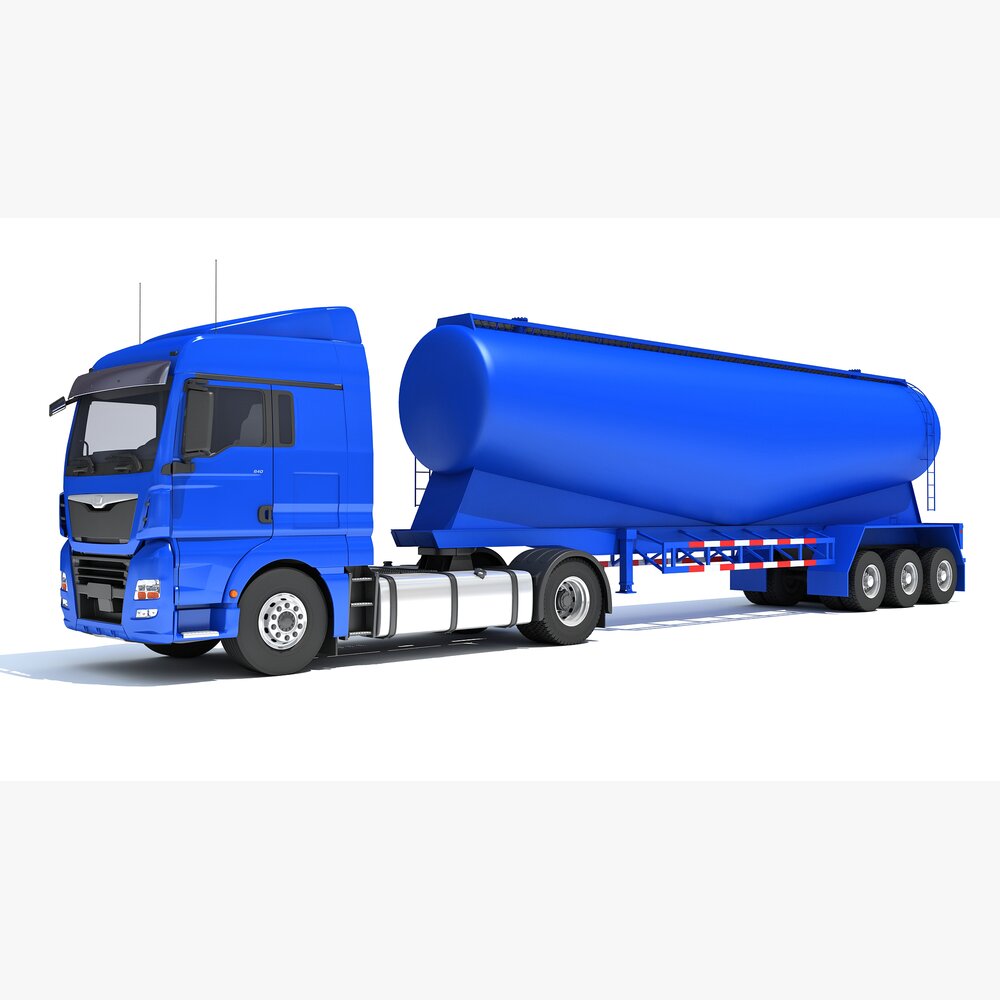 Euro Fuel Tanker Truck 3D model - Download Truck on 3DModels.org
