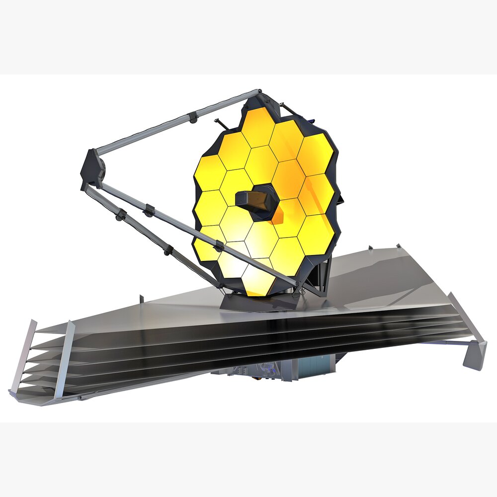 Telescopio Espacial James Webb Modelo 3D - Descargar Sonda espacial on ...