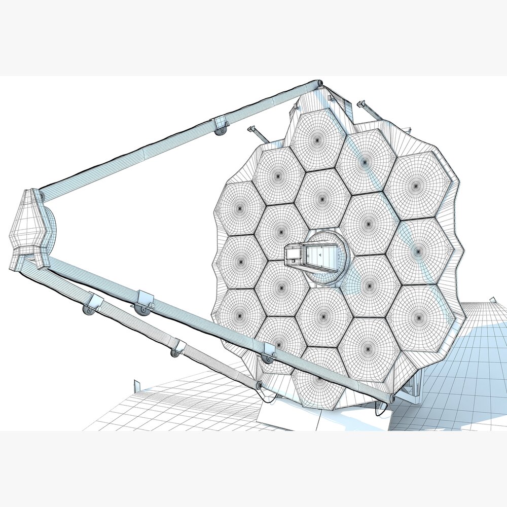 James Webb Space Telescope 3D 모델 - 다운로드 우주 탐사선 on 3DModels.org