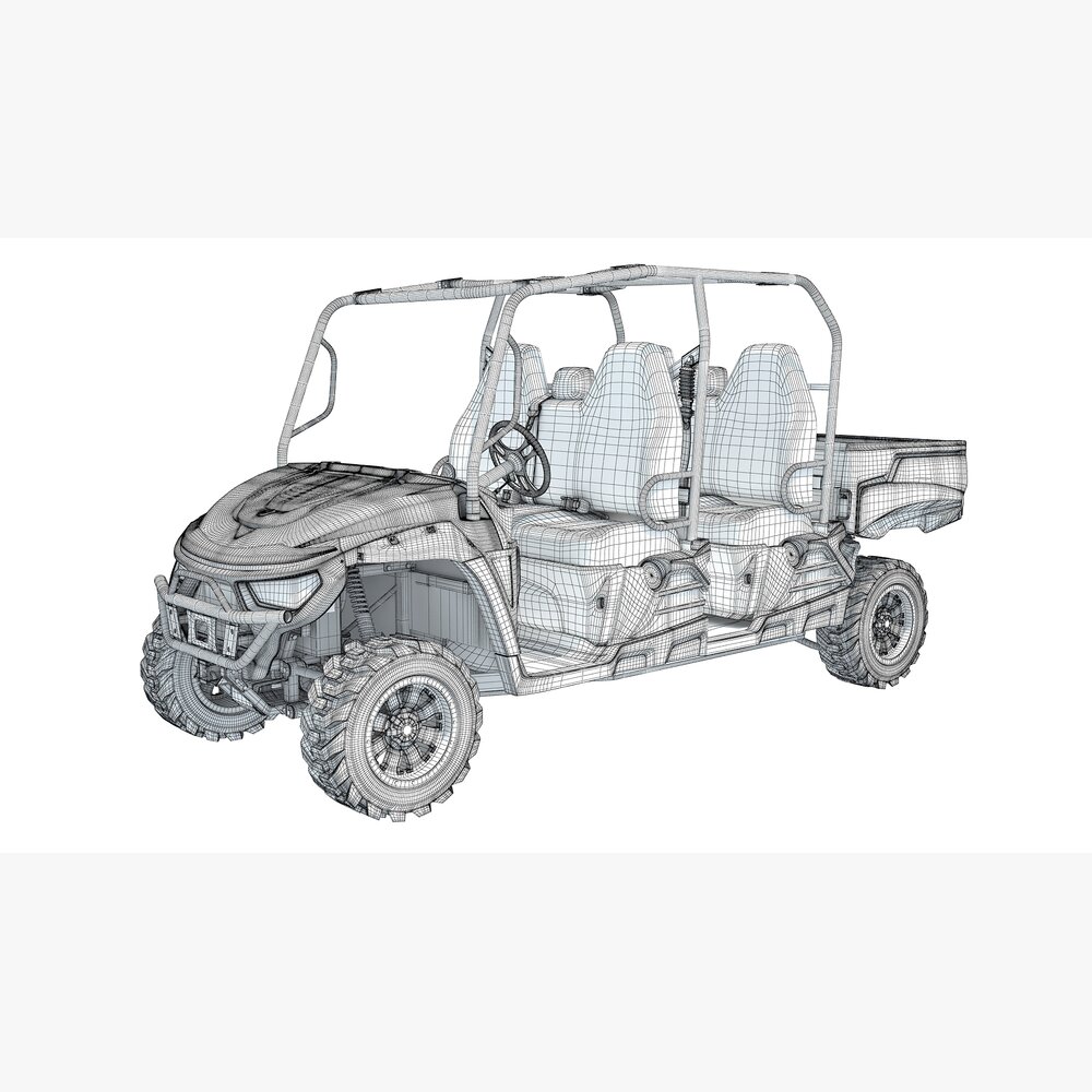 4-Seat Utility Task Vehicle 3D model - Download ATV on 3DModels.org