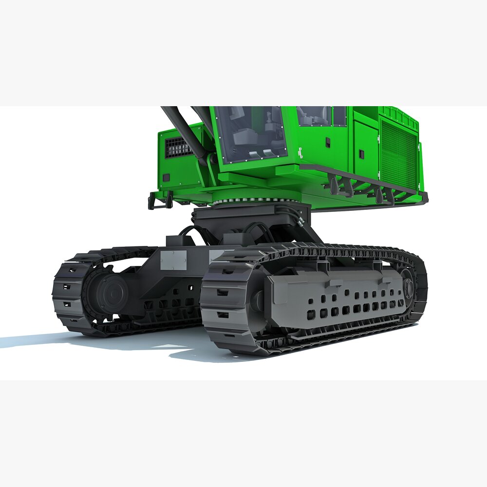 Forestry Harvester 3D model - Download Tractor on 3DModels.org