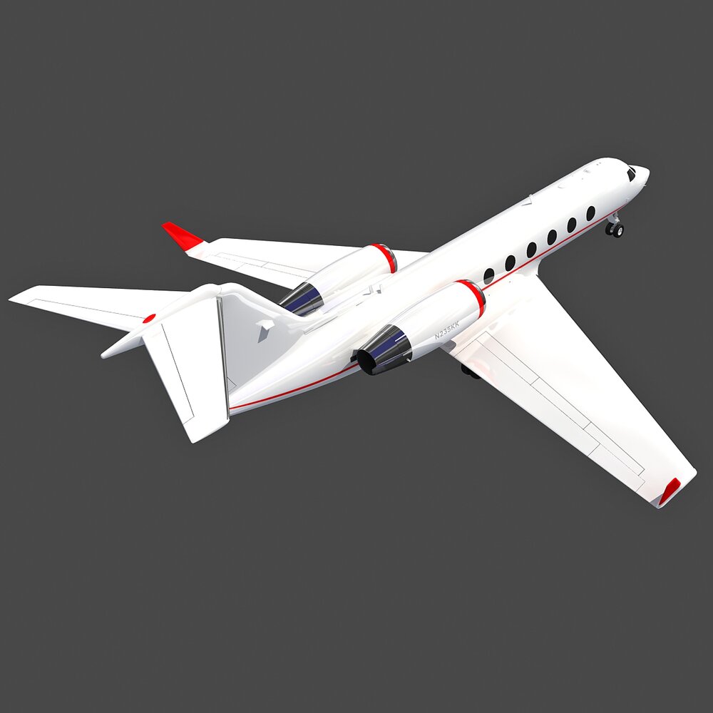 Business Jet Aircraft 3D model - Download Light Aircraft on 3DModels.org